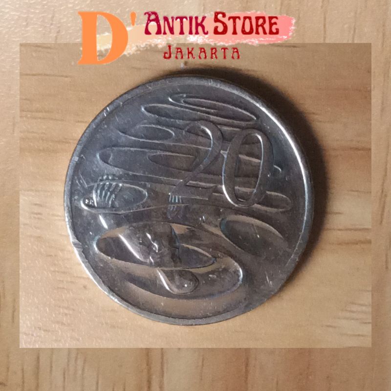 Jual Koin Logam Kuno 20 Sen Australia Kuno Jadul Antik | Shopee Indonesia