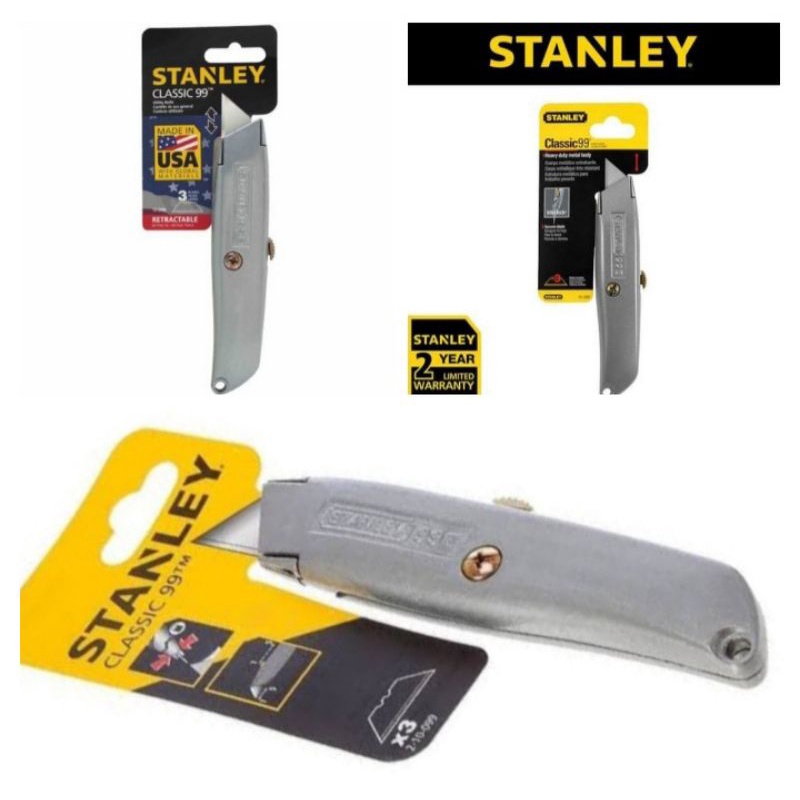 Jual pisau Cutter 10-099 Stanley Classic 99 Retractable Utility Knife ...