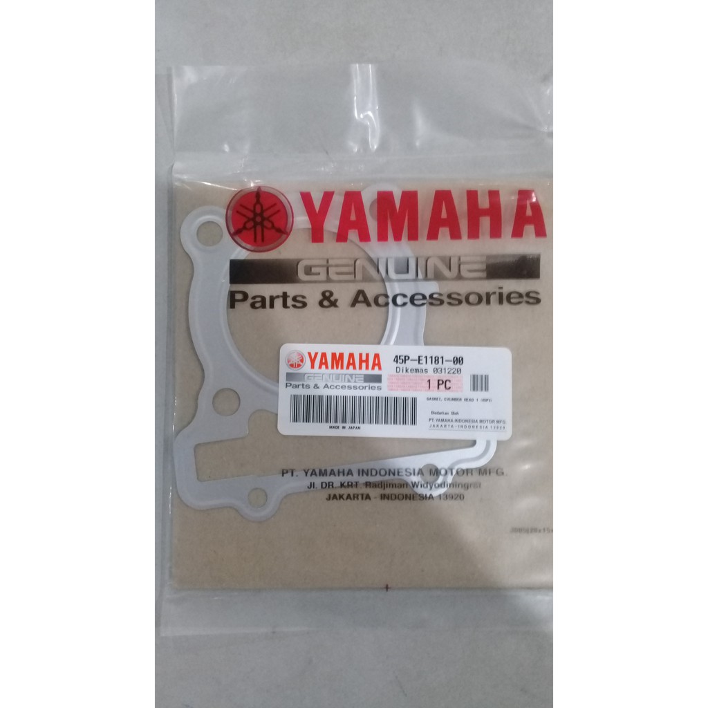 Jual PAKING PERPAK CLINDER HEAD ATAS ORIGINAL YAMAHA BYSON/GASKET ...