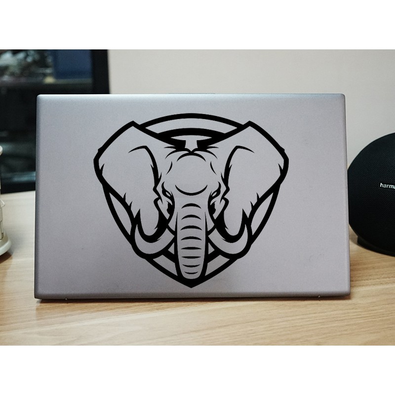 Jual stiker laptop gajah custom cutting stiker murah keren sticker lucu ...