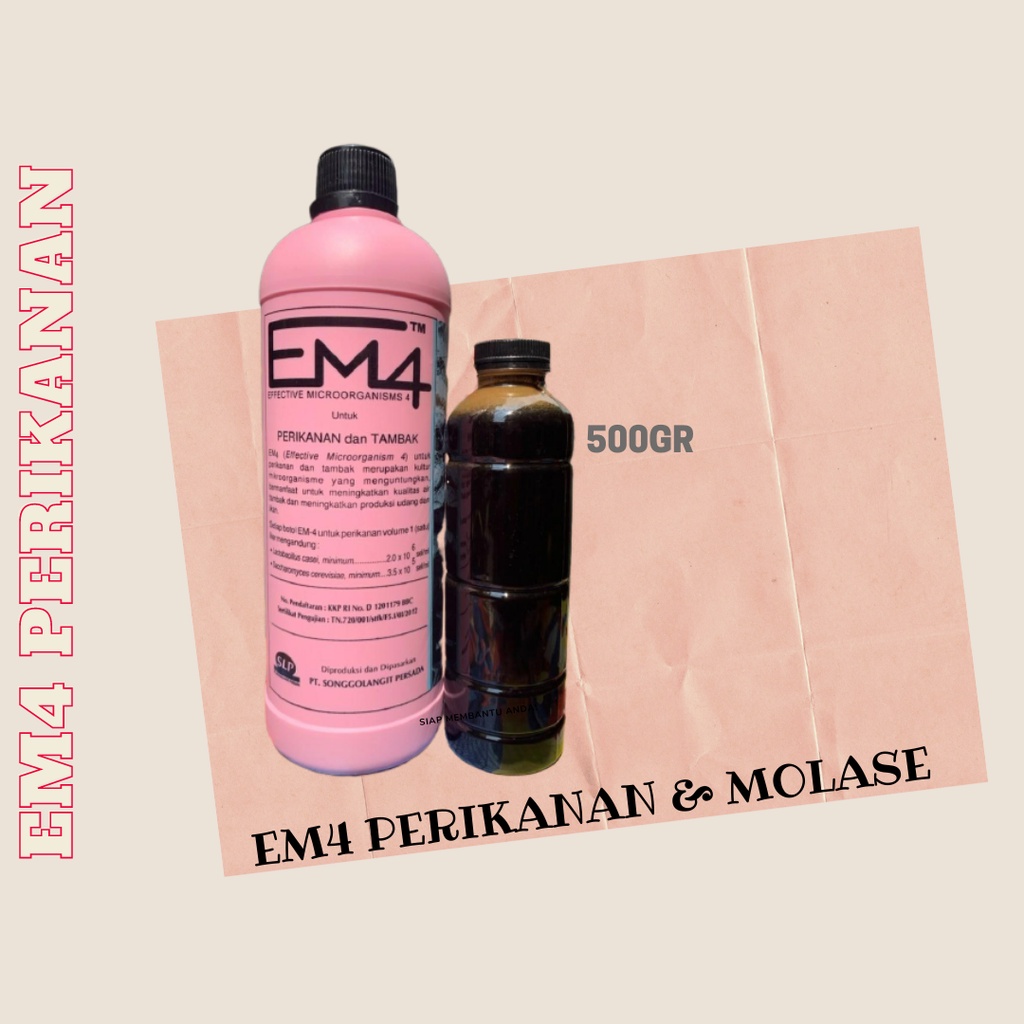 Jual EM4 PERIKANAN DAN MOLASE 500GR | Shopee Indonesia