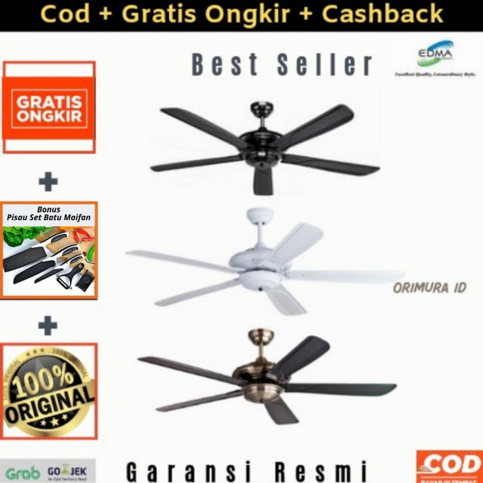 Jual Kipas Angin Plafon Dekorasi Edma Contractor 54 inch | Shopee Indonesia