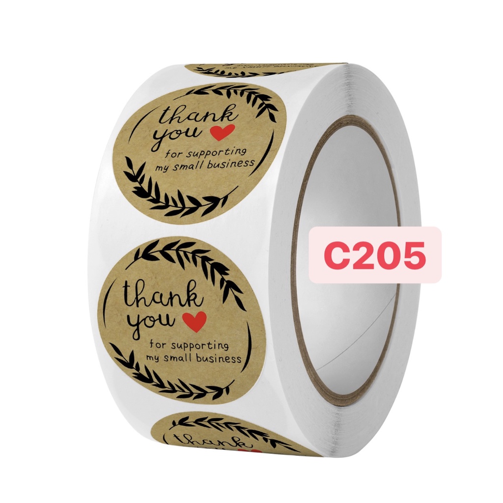 Jual Stiker Thank You Stiker Packing Stiker Terima Kasih Stiker Segel ...