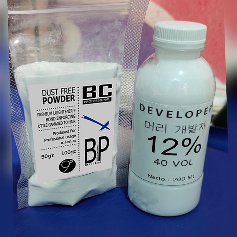 Jual BLEACHING BC Profesional KOREAN + Developer Bleaching Rambut Korea ...