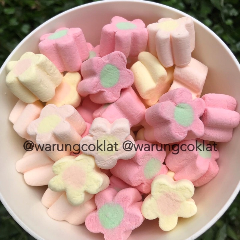 Jual [FREE ONGKIR] Marshmallow Bunga Flower Mallow Marshmallow Kiloan 1 ...