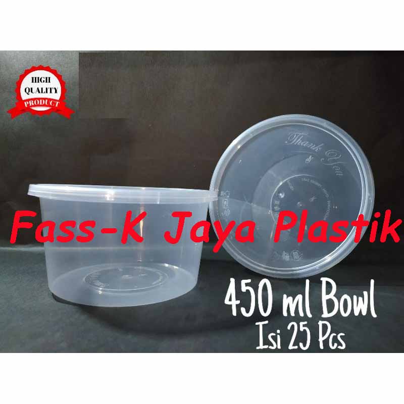 Jual Thinwall mangkok 450ml / bowl / bulat / food kontainer tahan panas - 25pcs | Shopee Indonesia
