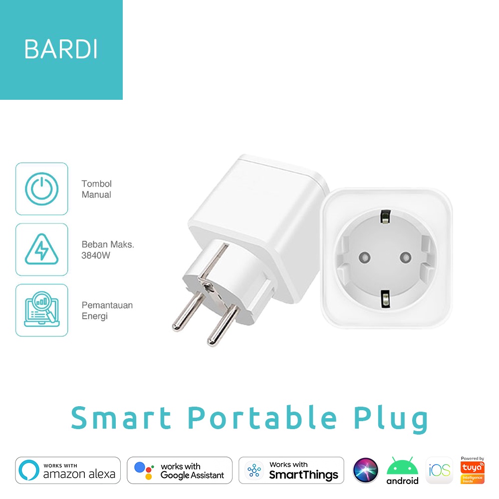 Jual BARDI Smart Plug Portable Over Steker Pintar WiFi Automation IoT ...