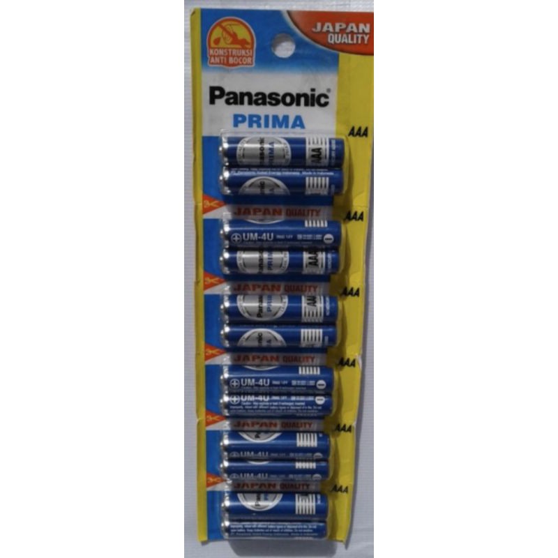 Jual Baterai Panasonic AAA Prima Blue BP12 | Shopee Indonesia