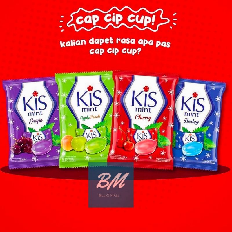 Jual Permen Kis Mint 125 gr - Permen Kis Cherry Merah 125 gr - Permen Kis Grape Anggur 125 gr ...