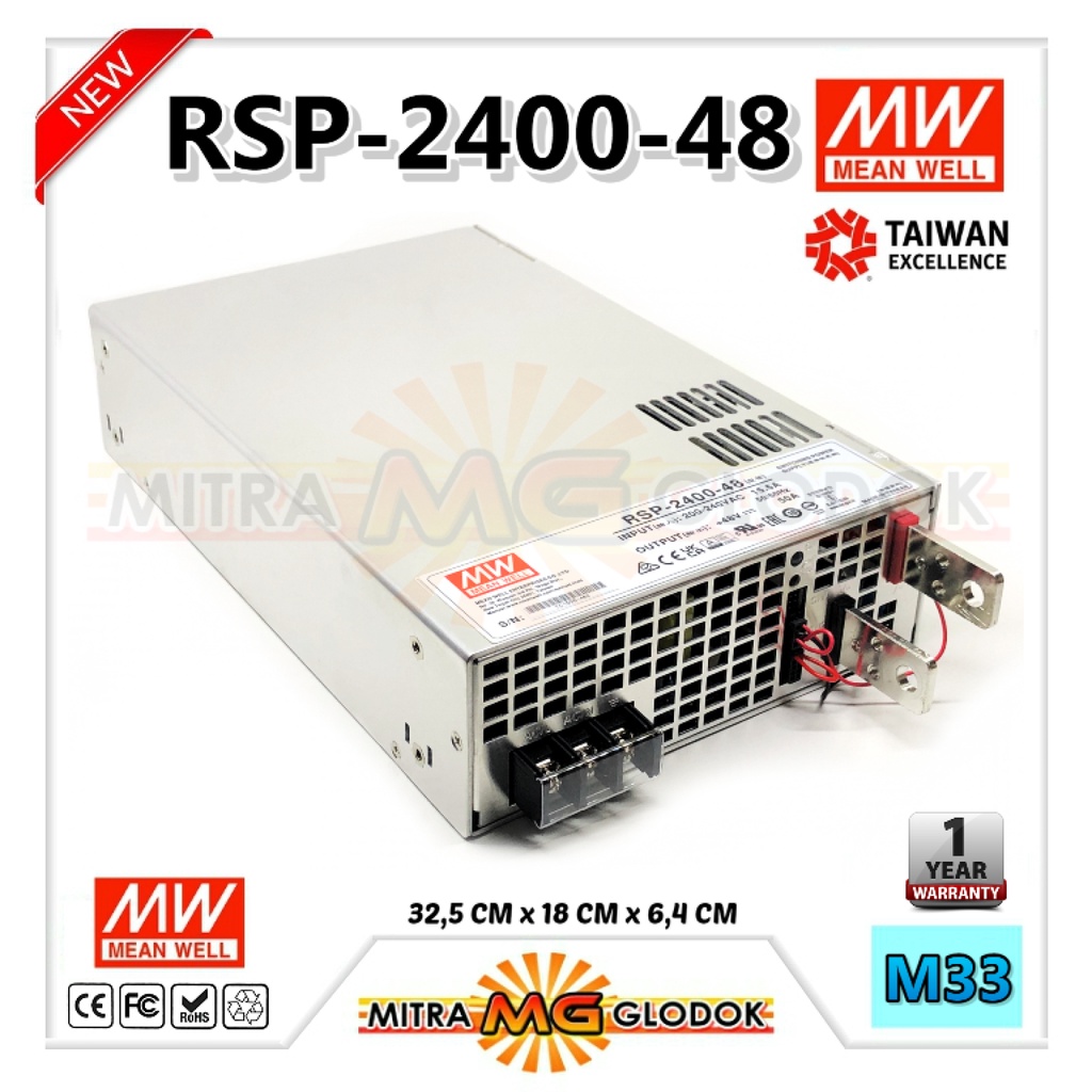Jual MEAN WELL RSP-2400-48 DC 48V 50A 2400W MEANWELL POWER SUPPLY TRAFO ...