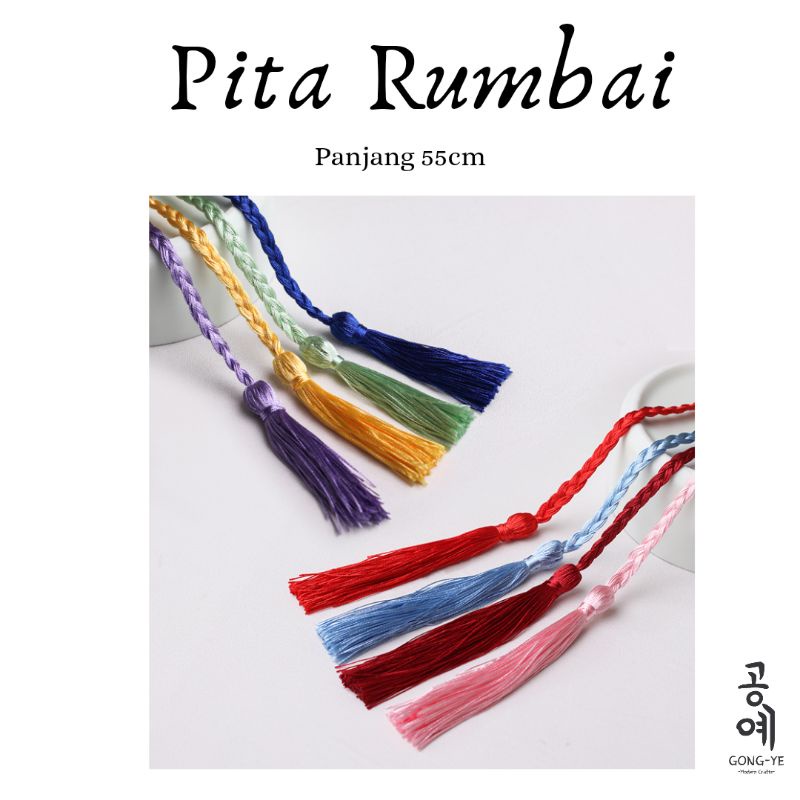 Jual Pita Tasel Pita Rumbai 55cm Pita Hampers Tasel Polyester | Shopee ...