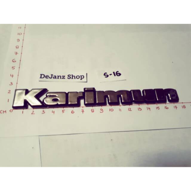 Jual Emblem / Tulisan / Sticker / Tempelan / Logo Suzuki KARIMUN. chrome. | Shopee Indonesia