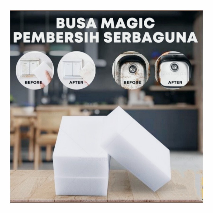 Jual Busa Ajaib Sponge Magic Spons Alat Pembersih Serbaguna Perabotan Perlengkapan Dapur ...