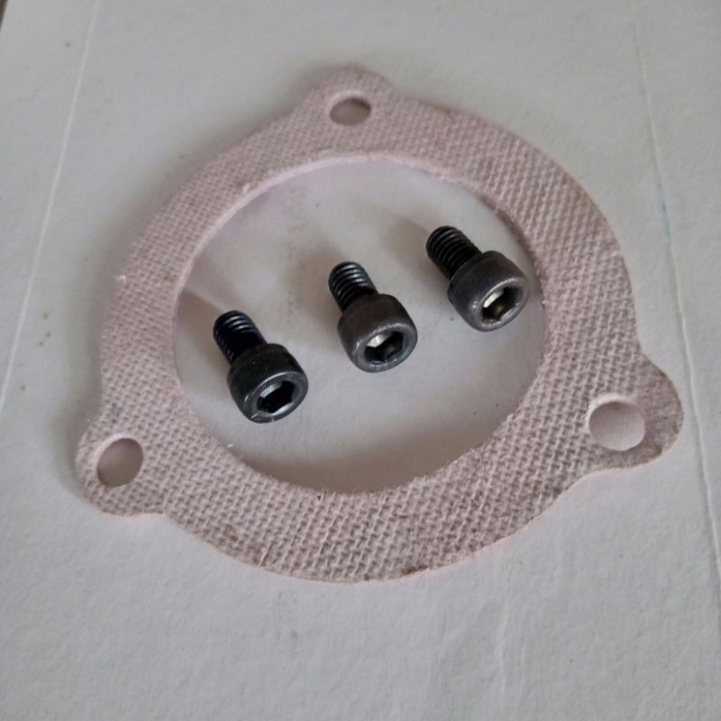 Jual 3 baut L dan gasket perpack packing pack knalpot satria fu standar ...