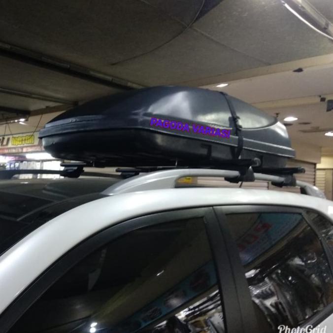 Jual Paket Roof Box + Cross Bar Jepit Roof Rail Mobil Xtrail | Shopee ...