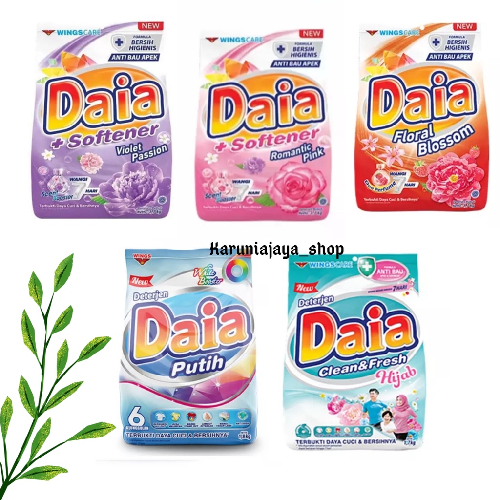 Jual DAIA DETERGENT PLUS SOFTENER 1,6 KG | Shopee Indonesia