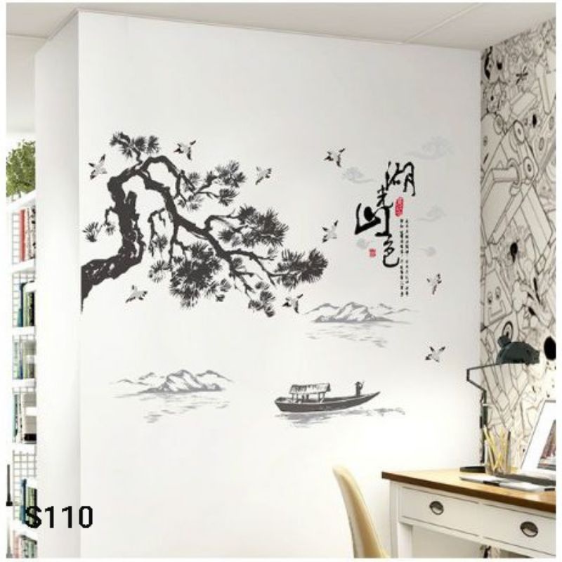 Jual WALL STICKER, STIKER DINDING, LUKISAN CHINESE, LUKISAN PEMANDANGAN ...