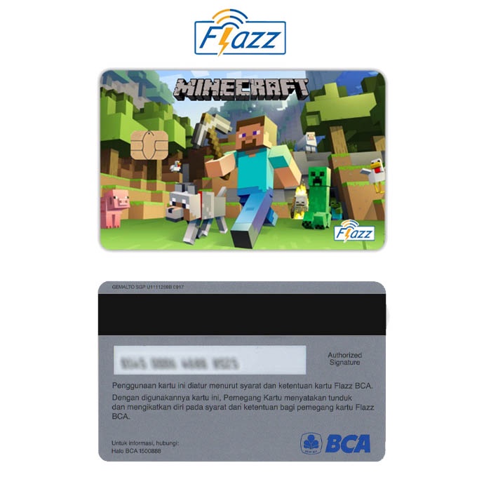 Jual Maincraft Kartu E-Money Flazz BCA Gen 2 NFC Custom Card | Shopee Indonesia