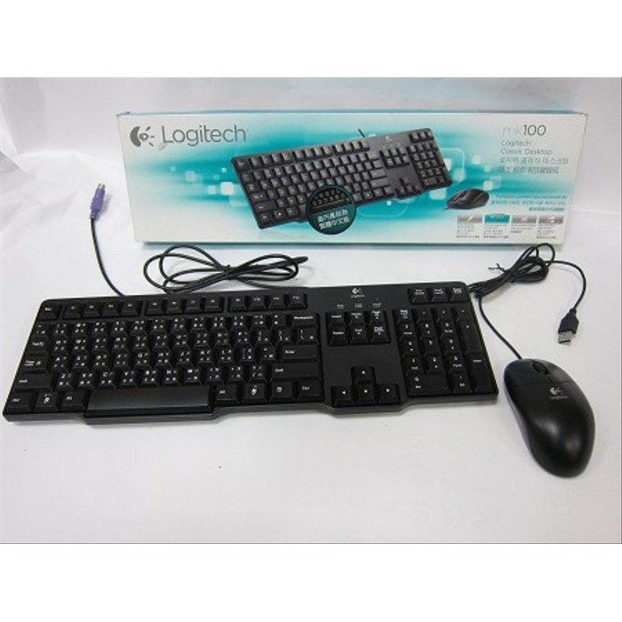 Jual Keyboard Logitech MK100 Combo Classic Desktop (no segel) | Shopee ...