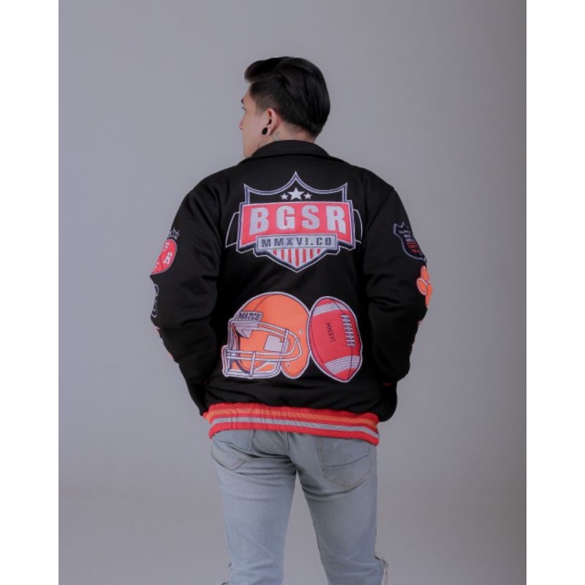 Jual Ink7 Varsity Jacket Jaket Baseball Jaket Varsity BGSR | Shopee Indonesia