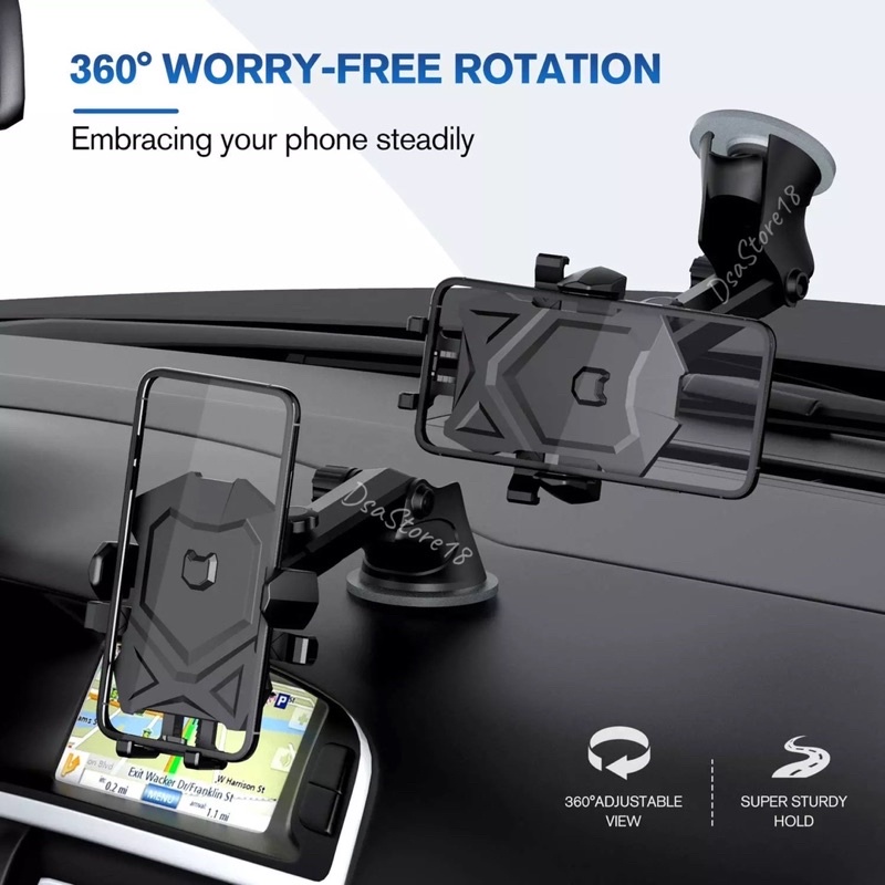 Jual Phone Holder Mobil 4IN1 Car Phone Holder Dudukan Penjepit ...