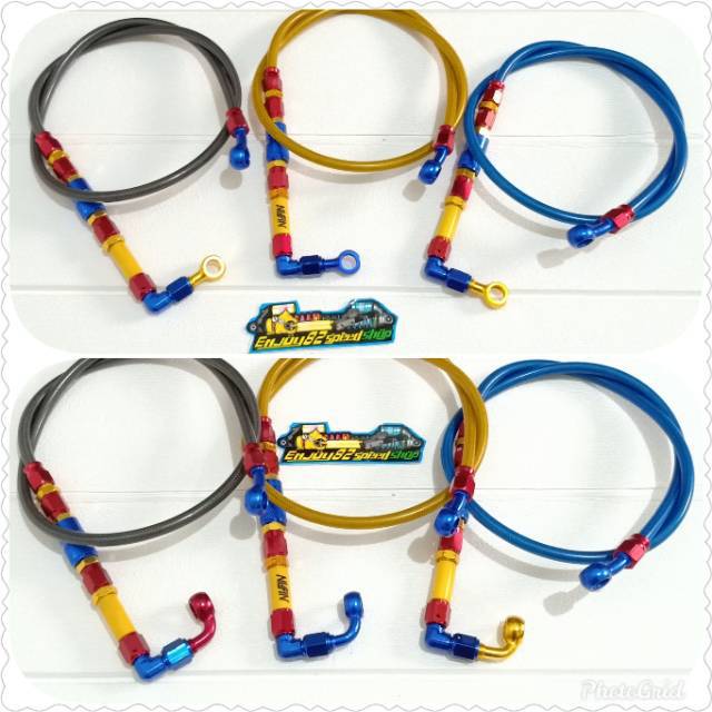 Jual Selang Rem Depan Psi Plus Banjo Bengkok & Lurus panjang 95 cm ...