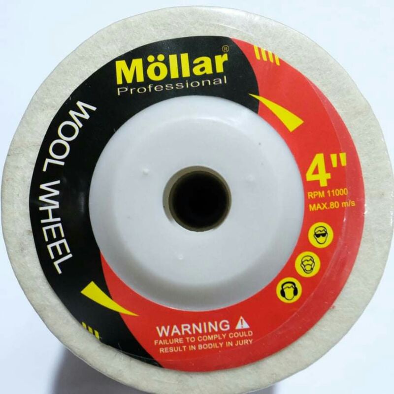 Jual Mata Gerinda Poles Mollar 4 Inch / Wool Wheel Mata Poles Body ...