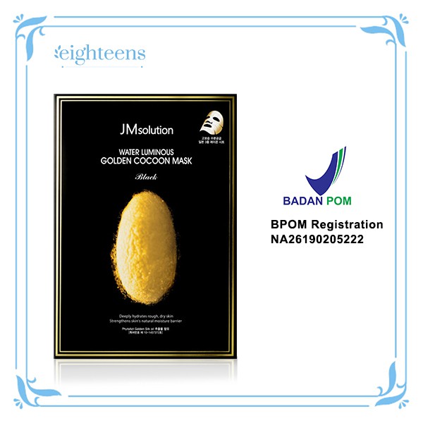 Jual JM SOLUTION BLACK MASK SERIES HONEY&GOLDEN COCOON ORIGINAL MASK ...