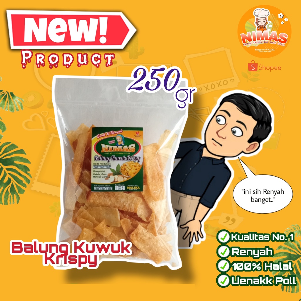 Jual Kripik Singkong/Kripik Balung Kuwuk Krispy/Keripik Asli Kediri ...