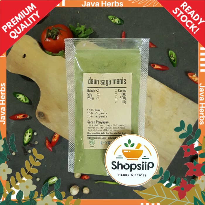Jual DAUN SAGA MANIS BUBUK 250 GRAM - SAGA RAMBAT SAGA TELIK | Shopee ...