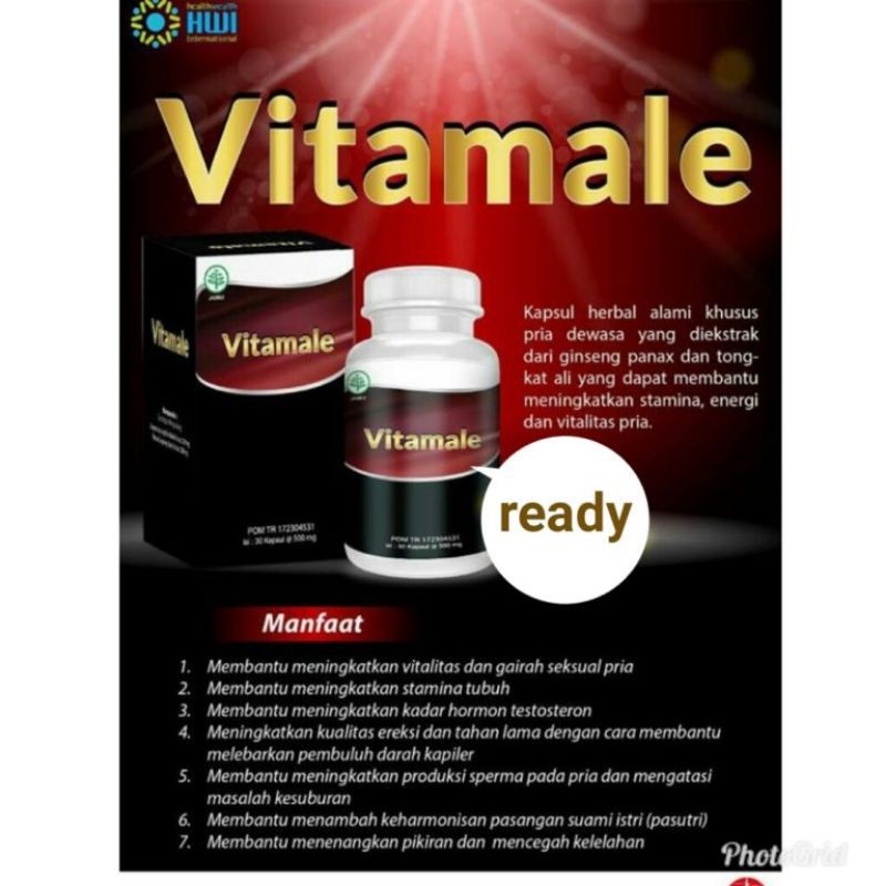 Jual obat pria obat vitamel-isi 30 Capsule | Shopee Indonesia