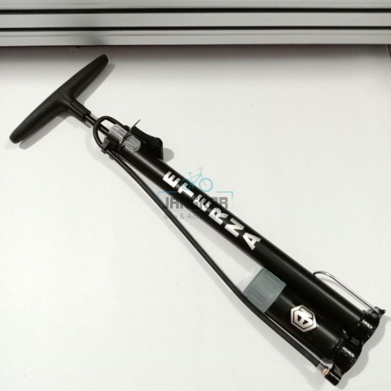 Jual POMPA LANTAI SEPEDA ETERNA BIKE PUMP DOBEL DUA LUBANG DOP PENTIL ...