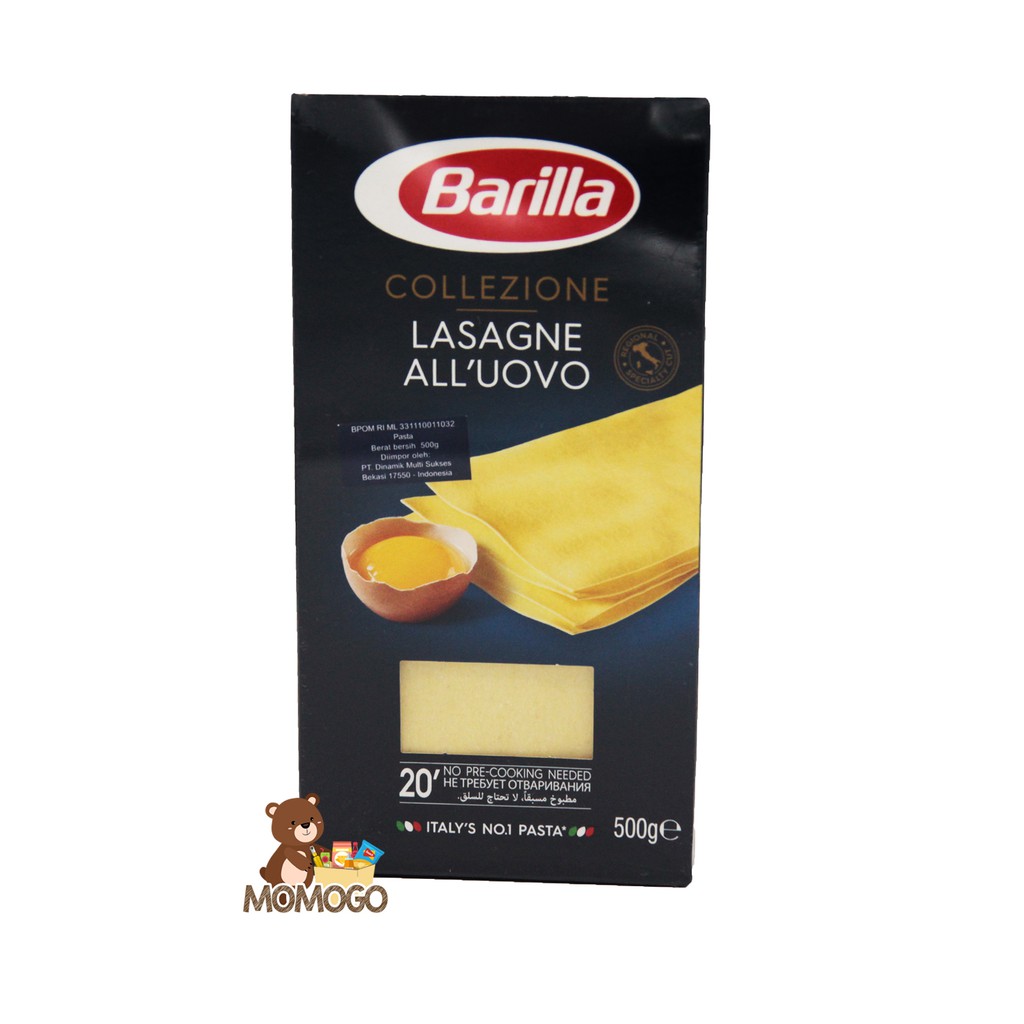 Jual BARILLA LASAGNA PASTA 500gr | Shopee Indonesia
