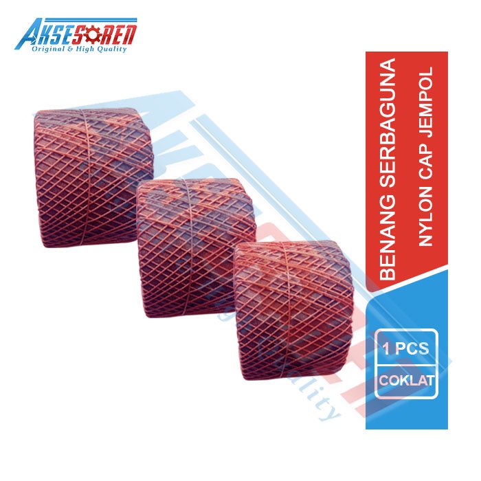 Jual BENANG LAYANGAN NILON COKLAT CAP JEMPOL [1 PCS] / BENANG / JARING ...