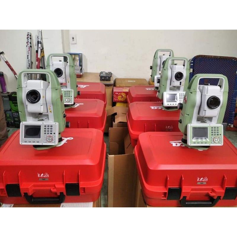 Jual Total Station Leica FlexLine TS03 Baru Akurasi 2" Detik Laser 300M Sudah USB Download Data ...