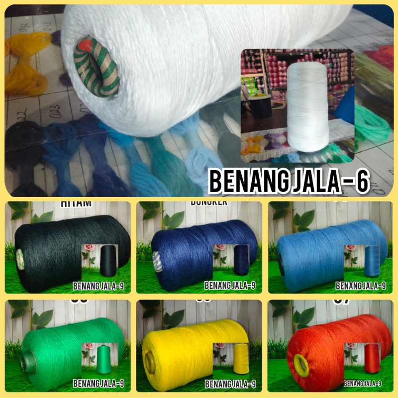 Jual Benang Jala No. 9 (Untuk Putih No. 6) 500 gram / gulung | Shopee ...