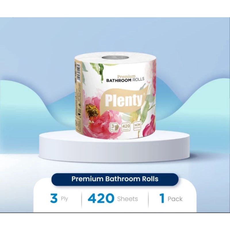 Jual Plenty Premium Bathroom tissue roll single pack | Shopee Indonesia
