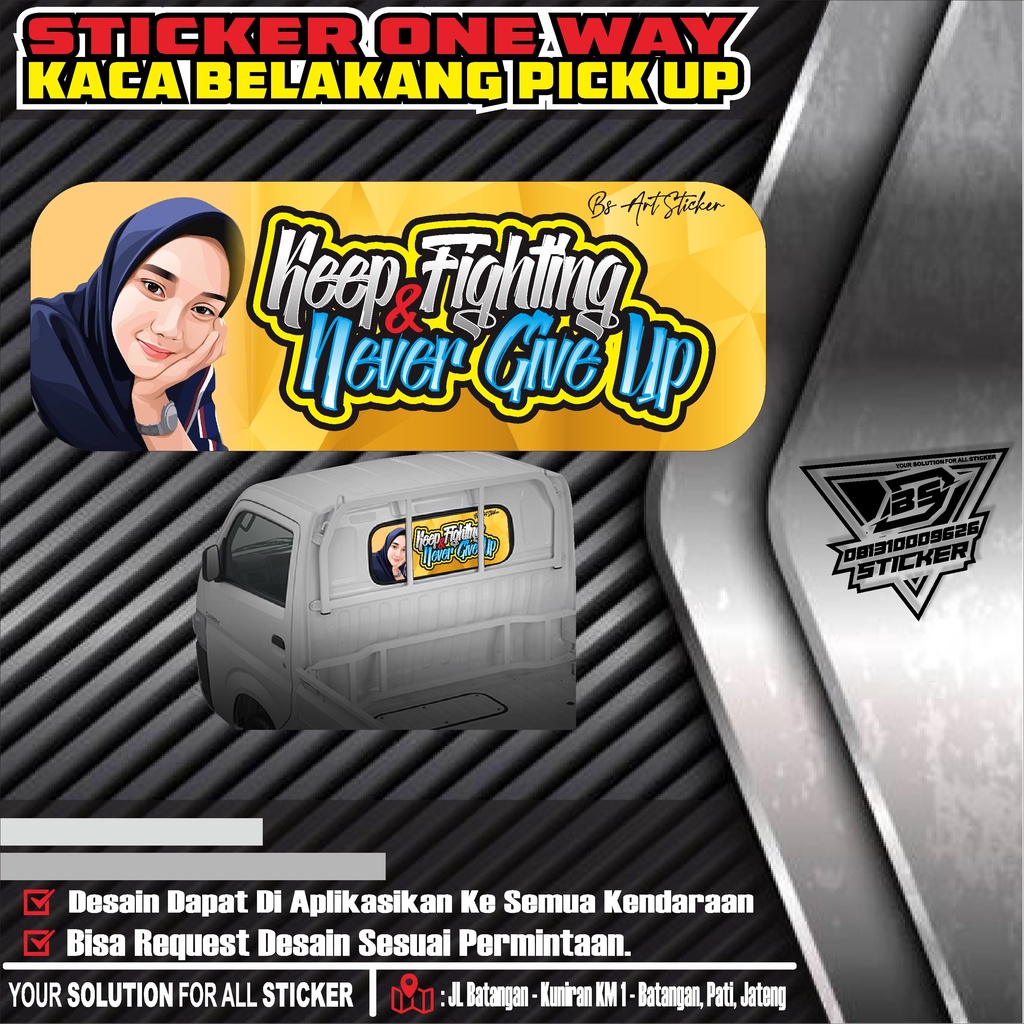 Jual Stiker One Way Kaca Belakang Carry New Carry Traga Grandmax TSS120 ...