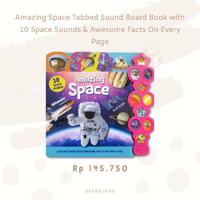 Jual [DEARBUKKU] Amazing Space Tabbed Sound Board Book with 10 Space ...