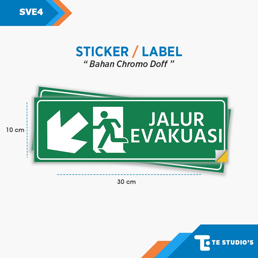 Jual Stiker Jalur Evakuasi Sticker Exit Rambu Tanda Sign Titik Kumpul ...