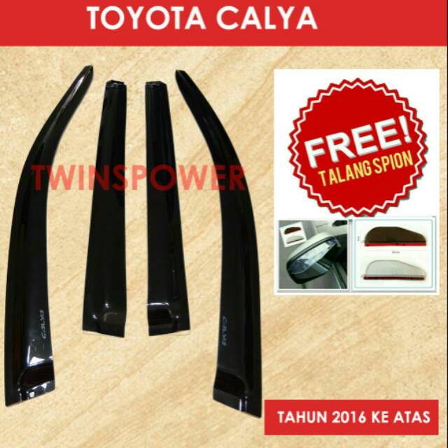 Jual Talang Air Mobil Slim Toyota Calya / Daihatsu SIgra Tahun 2016 ke atas Bonus Talang Spion ...