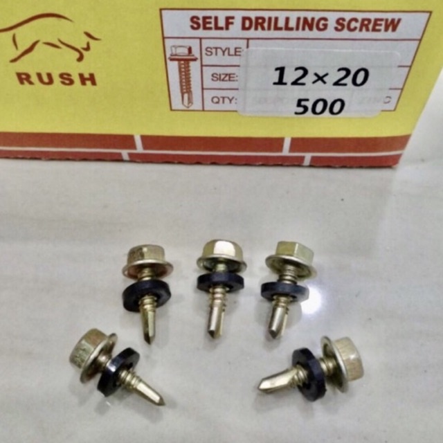 Jual ( HARGA 500pcs ) baut sds 12x20 ( 3/4” inci ) kunci 8 self ...