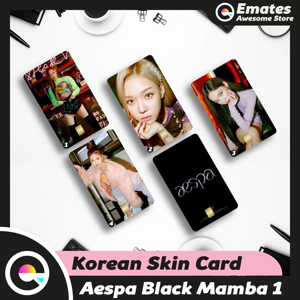 Jual [Stiker Atm] Sticker Skin Kartu ATM Aespa Black Mamba | Shopee ...