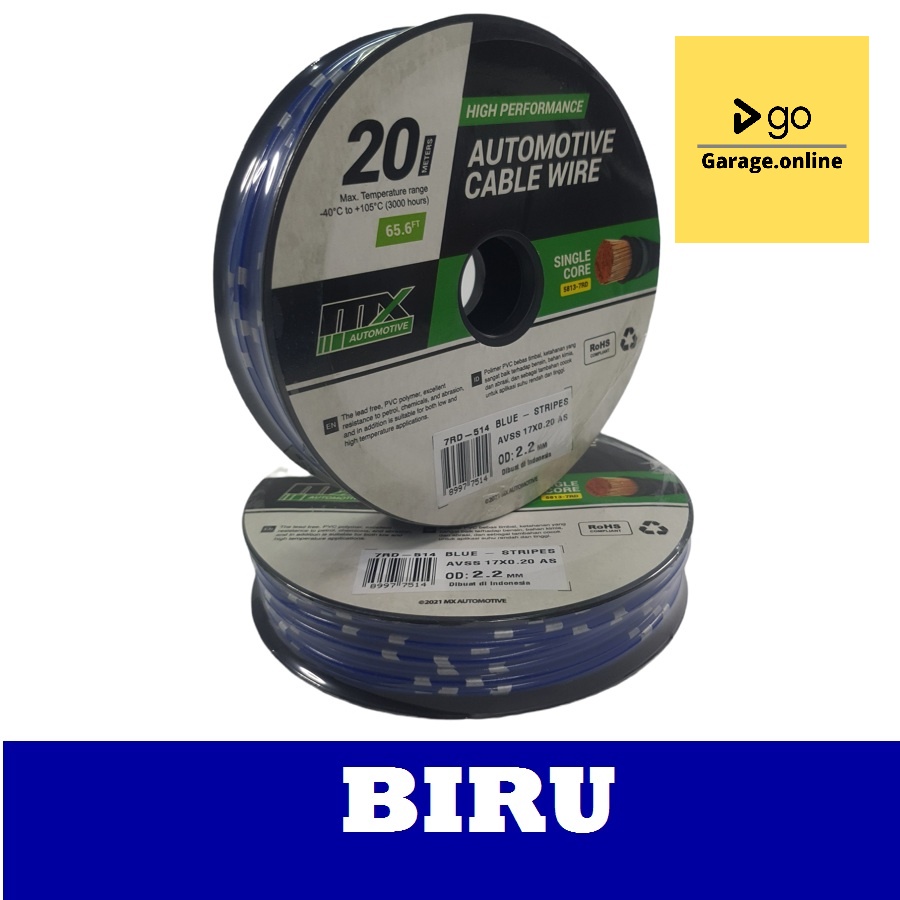 Jual Kabel Otomotif Bodi Body Bintik OD 2.2mm x 20 Meter Untuk ...