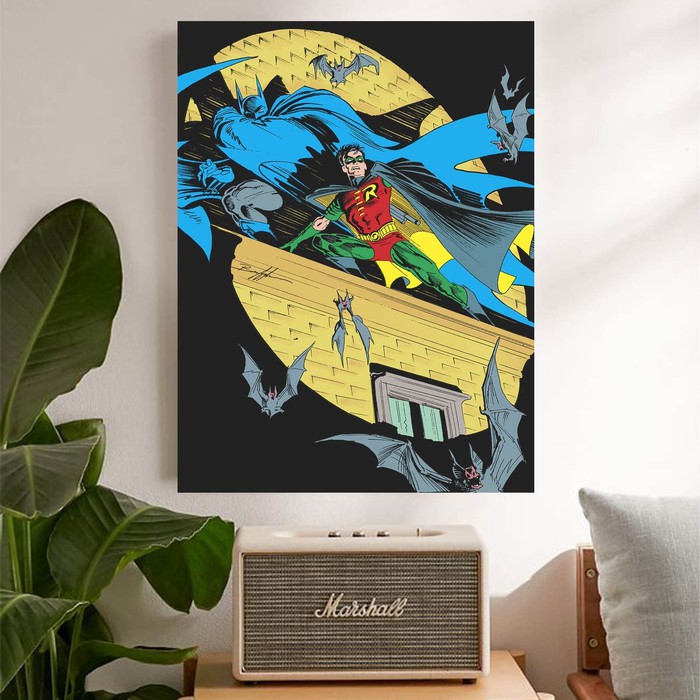 Jual Batman And Robin Poster Kayu 30x22 Shopee Indonesia