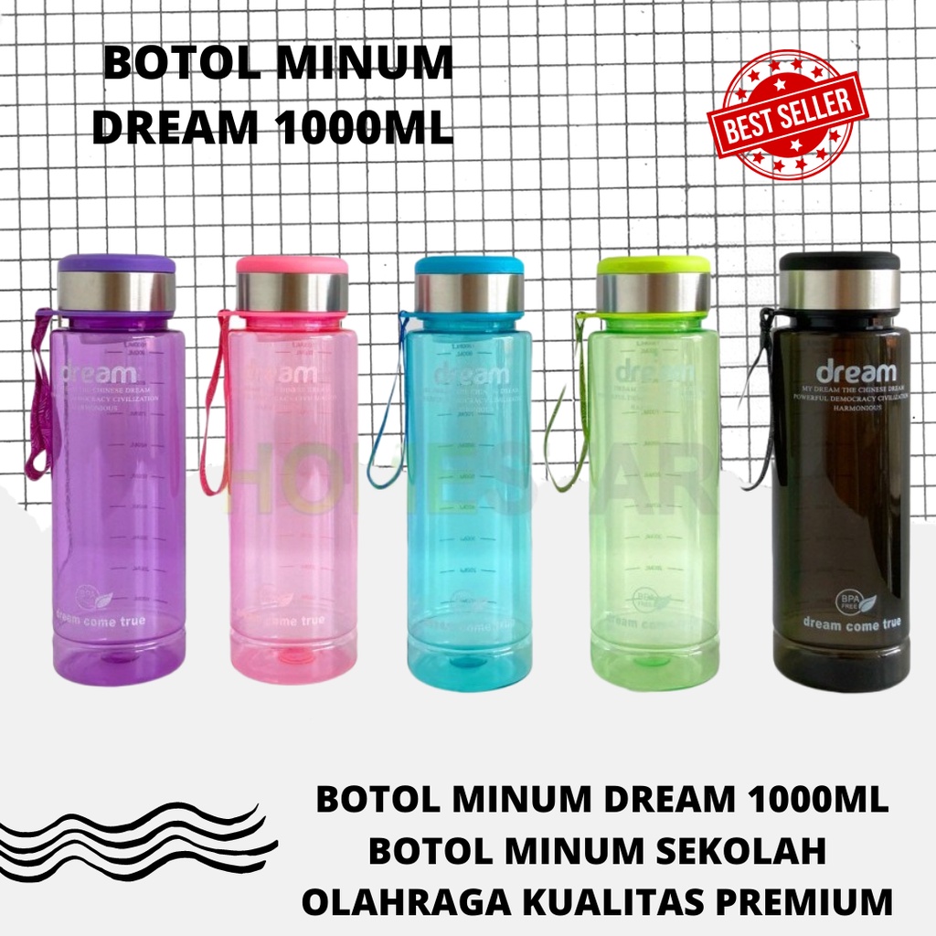 Jual CuanCuan OFFICIAL BOTOL MINUM DREAM 1000ML [GRATIS PACKING BUBBLE ...