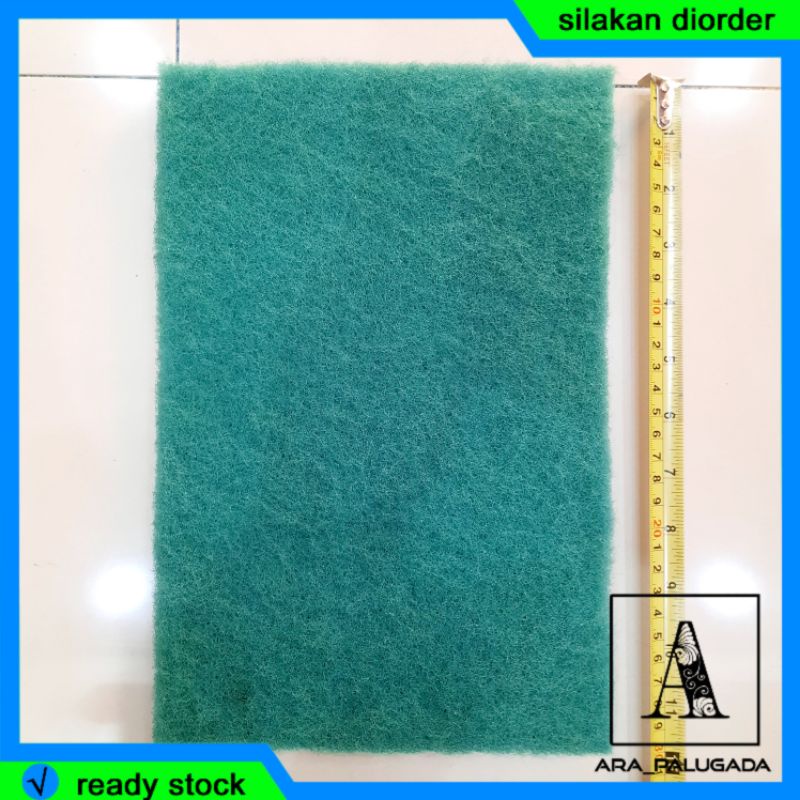 Jual GREEN WOOL Filter Kolam Akuarium 30x15 cm | Shopee Indonesia