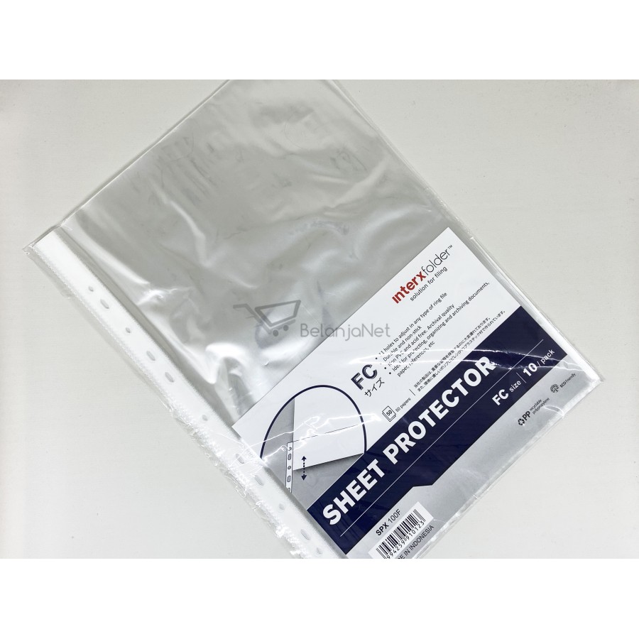 Jual PP Pocket Folio InterXfolder isi 10 lembar | Sheet Protector F4 ...