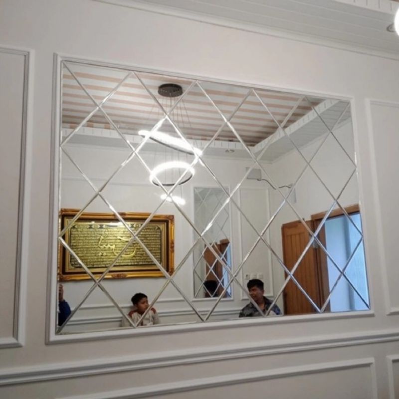 Jual kaca bevel asli kaca cermin tebal 5mm | Shopee Indonesia