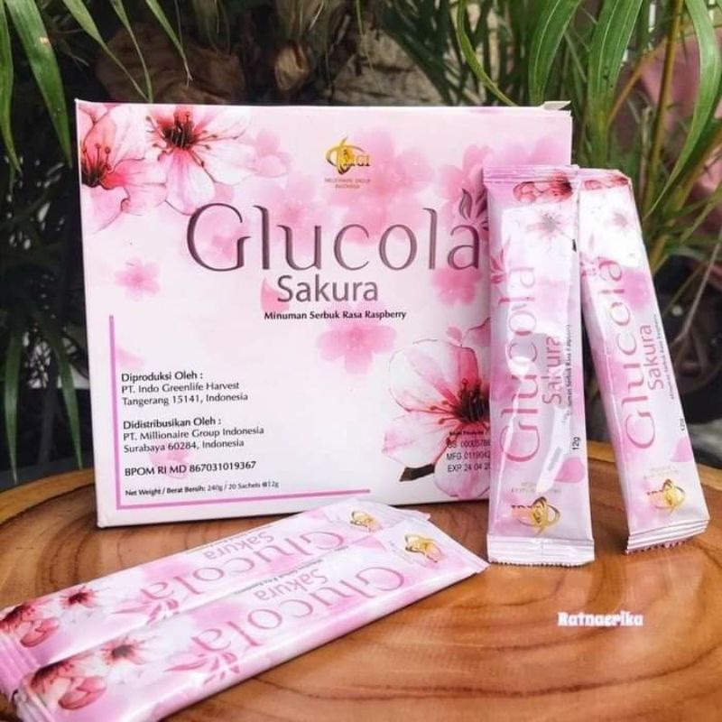 Jual GLUCOLA SAKURA ORI ED 2026 1 BOX 20 SACHET | Shopee Indonesia